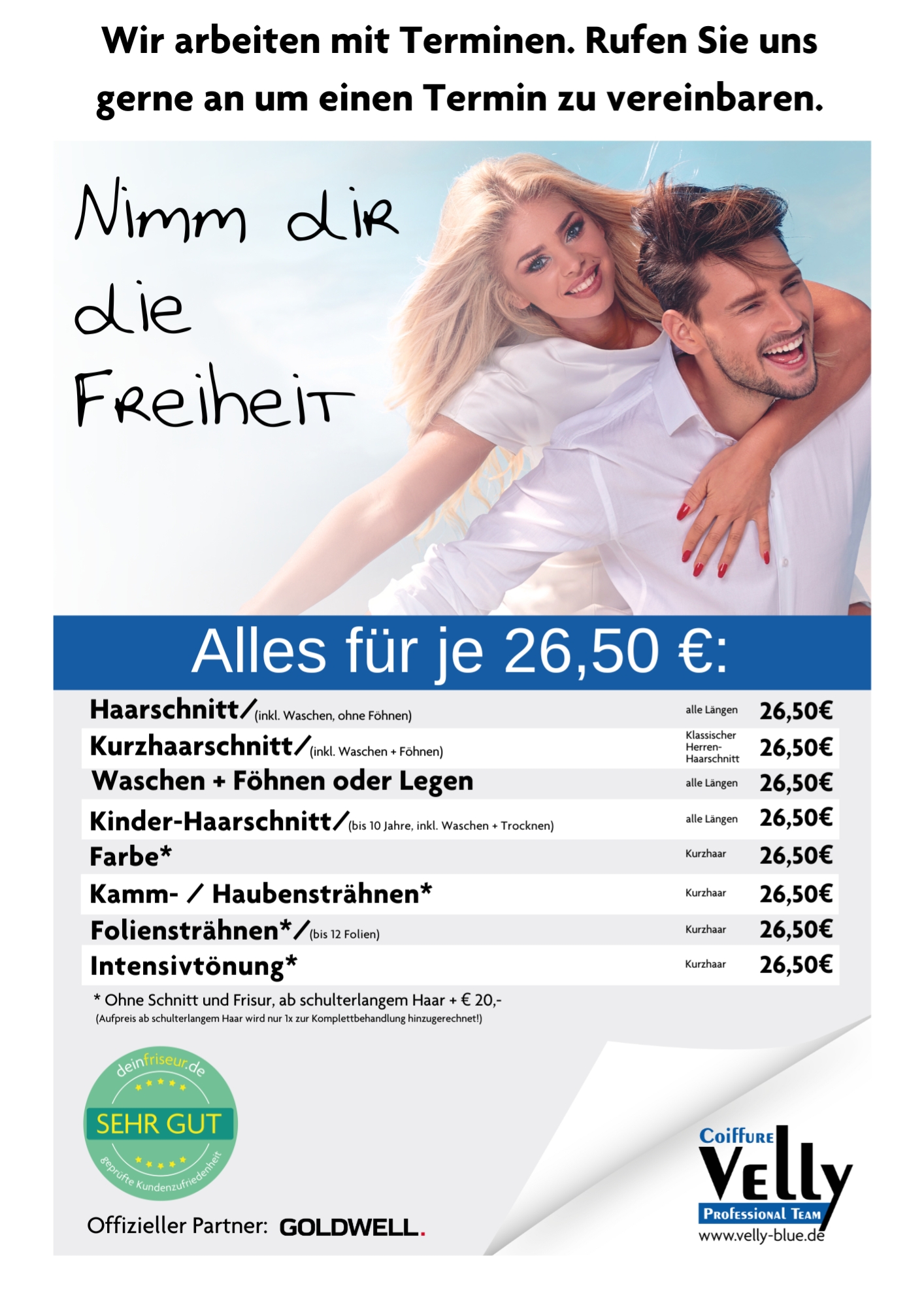 Coiffure Velly Weil der Stadt Preisliste & Öffnungszeiten | Dein Friseur